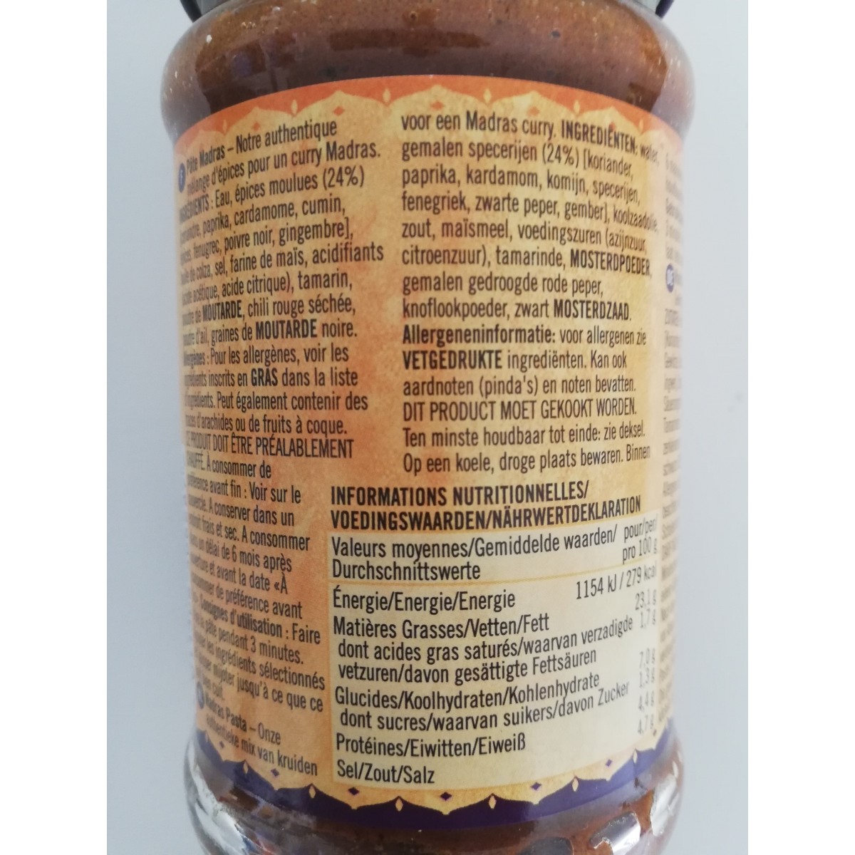 Patak madras pasta 283gr